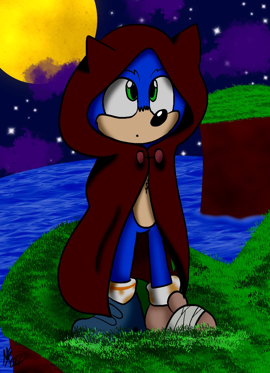 Sonic Wearing A Cape by maizie0201 on DeviantArt