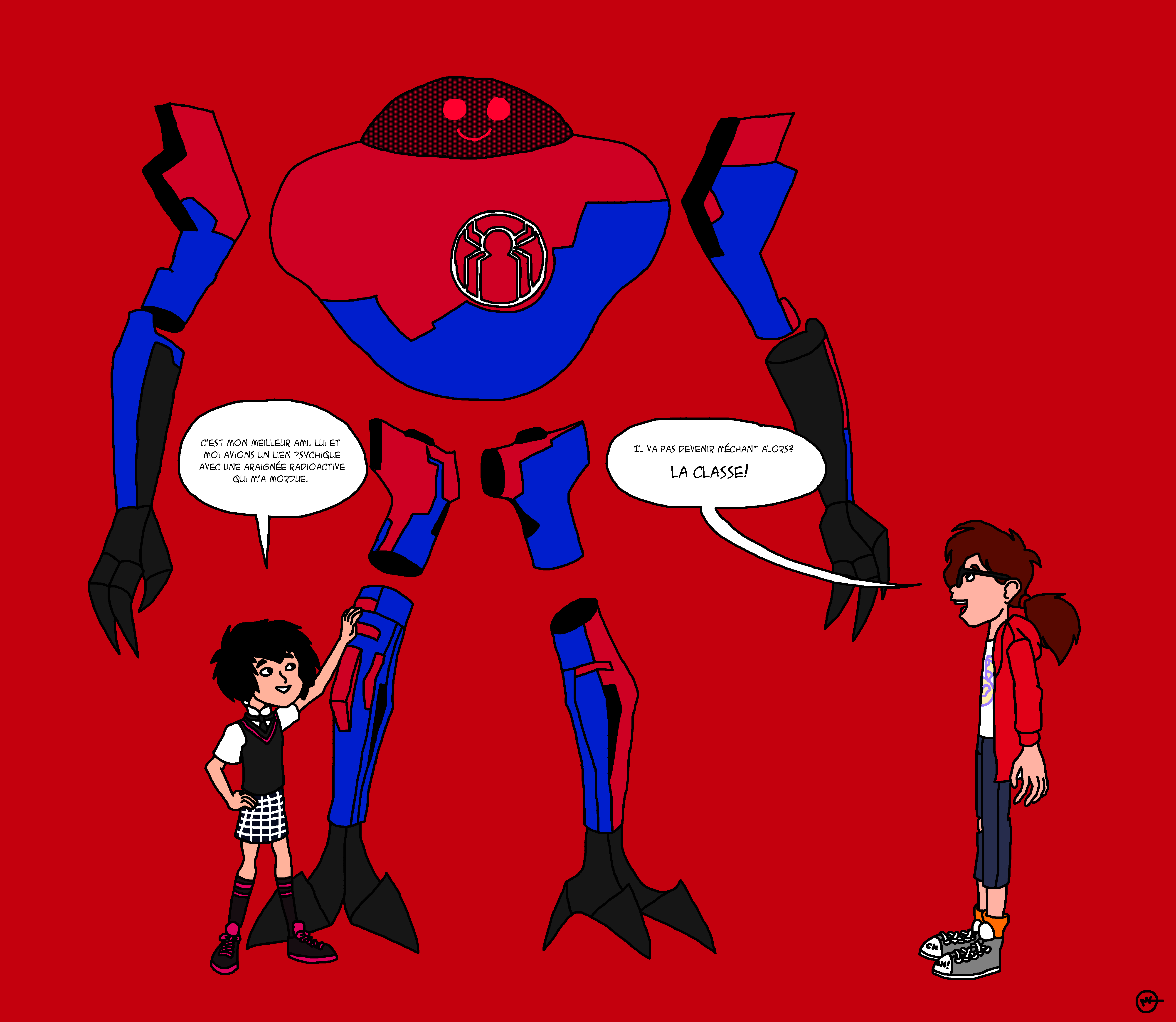 Peni Parker meets Katie Mitchell by TheArtisticApe on DeviantArt